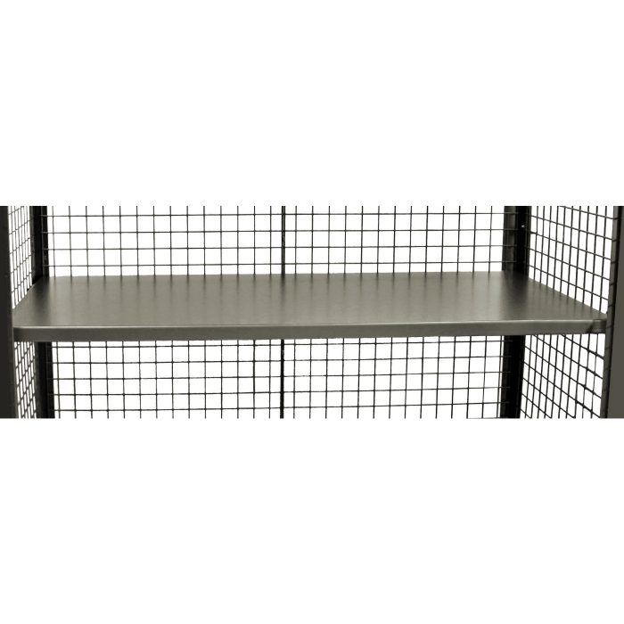 3-Sided Stock Picking Cage Cart, (2) Shelves, Gray - Valley Craft