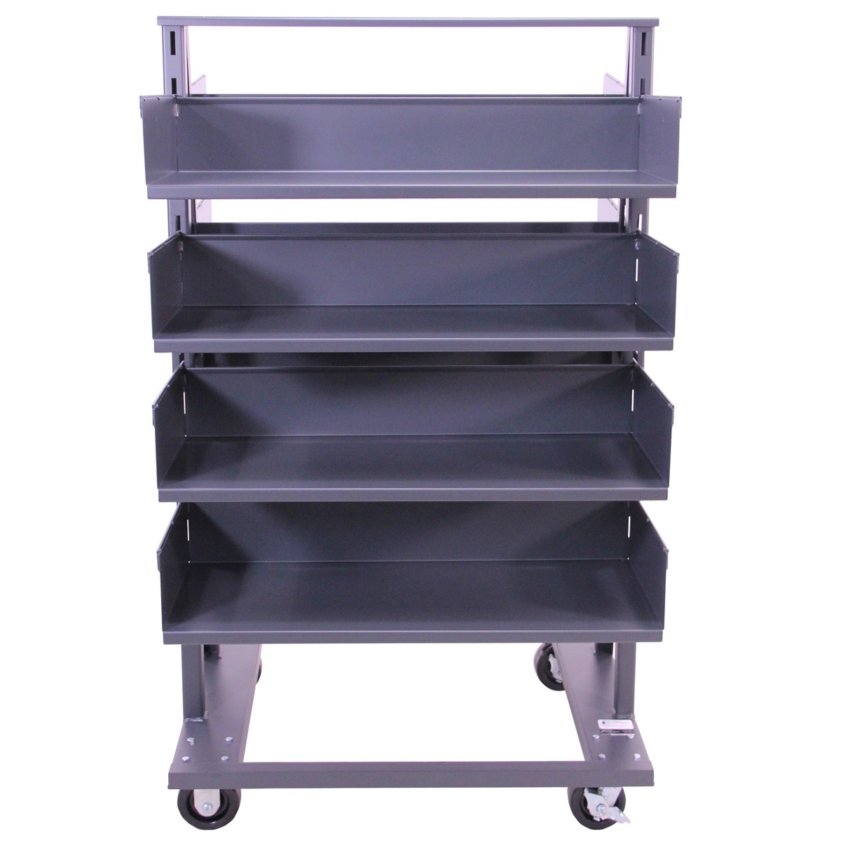 Double-sided Heavy Duty A-Frame Cart, (8) Large Trays - Valley Craft