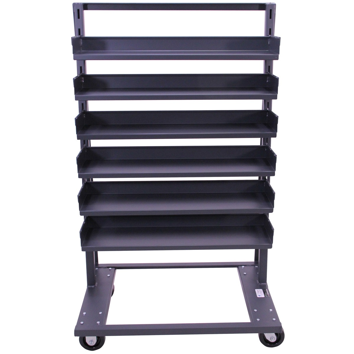 Single-sided Heavy Duty A-Frame Cart, (6) Trays - Valley Craft