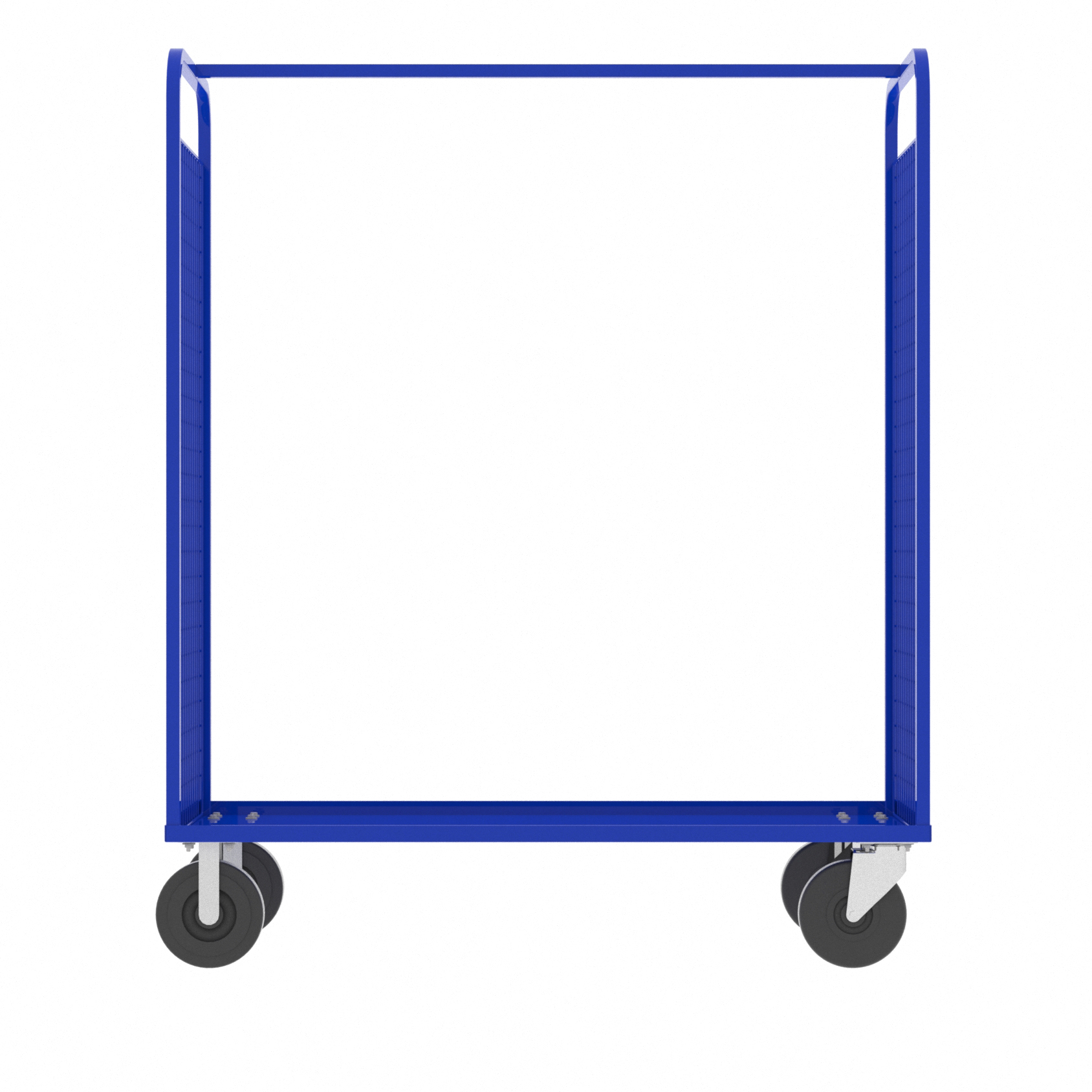2-Sided Stock Picking Cage Cart, Blue - Valley Craft