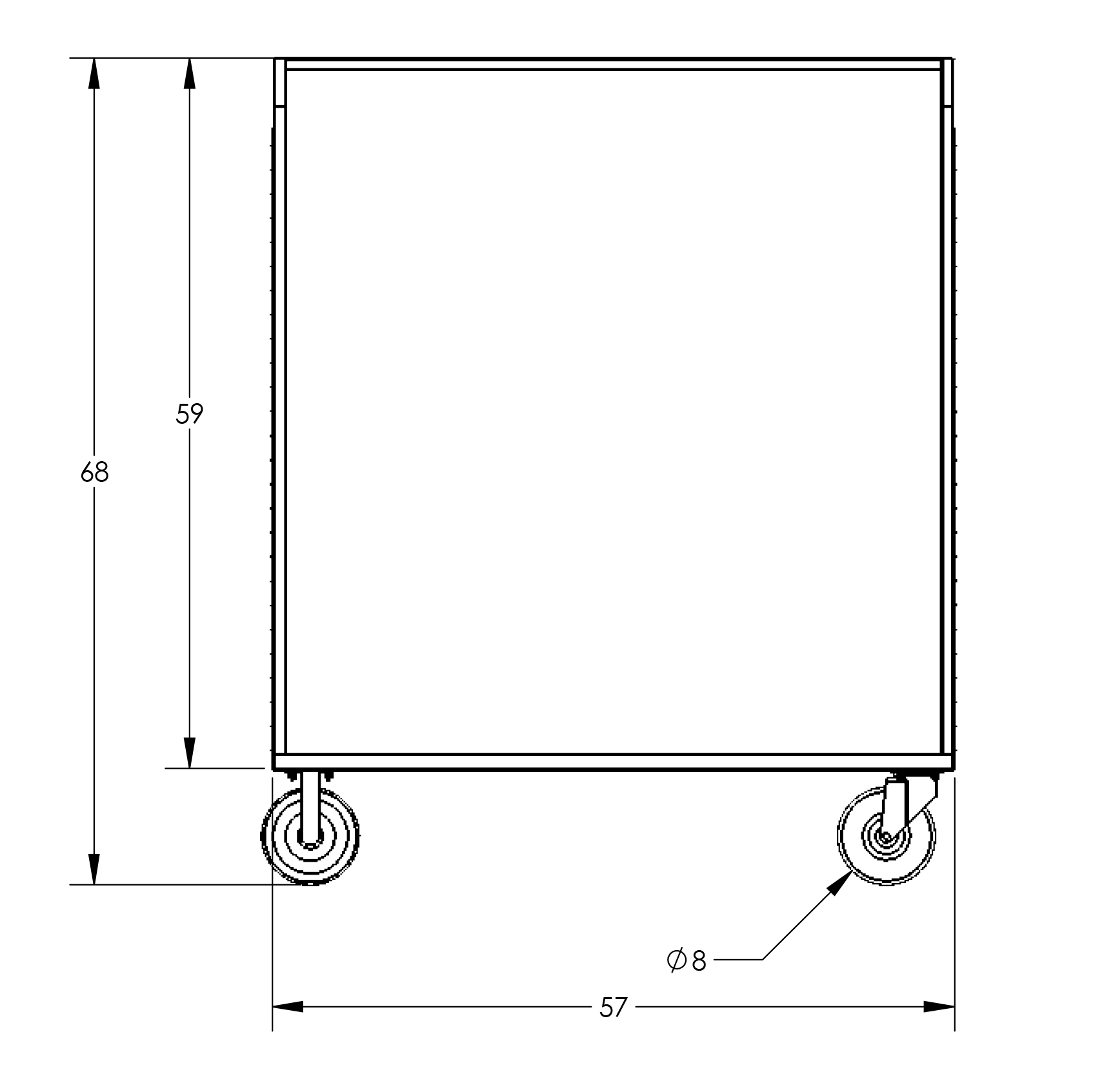 2-Sided Stock Picking Cage Cart, Blue - Valley Craft