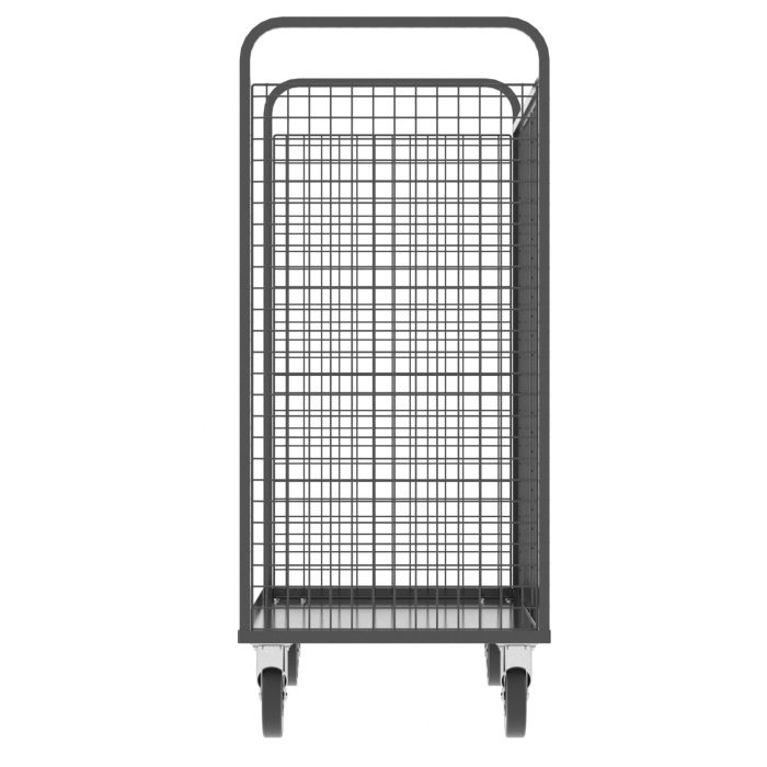 3-Sided Stock Picking Cage Cart, Gray - Valley Craft