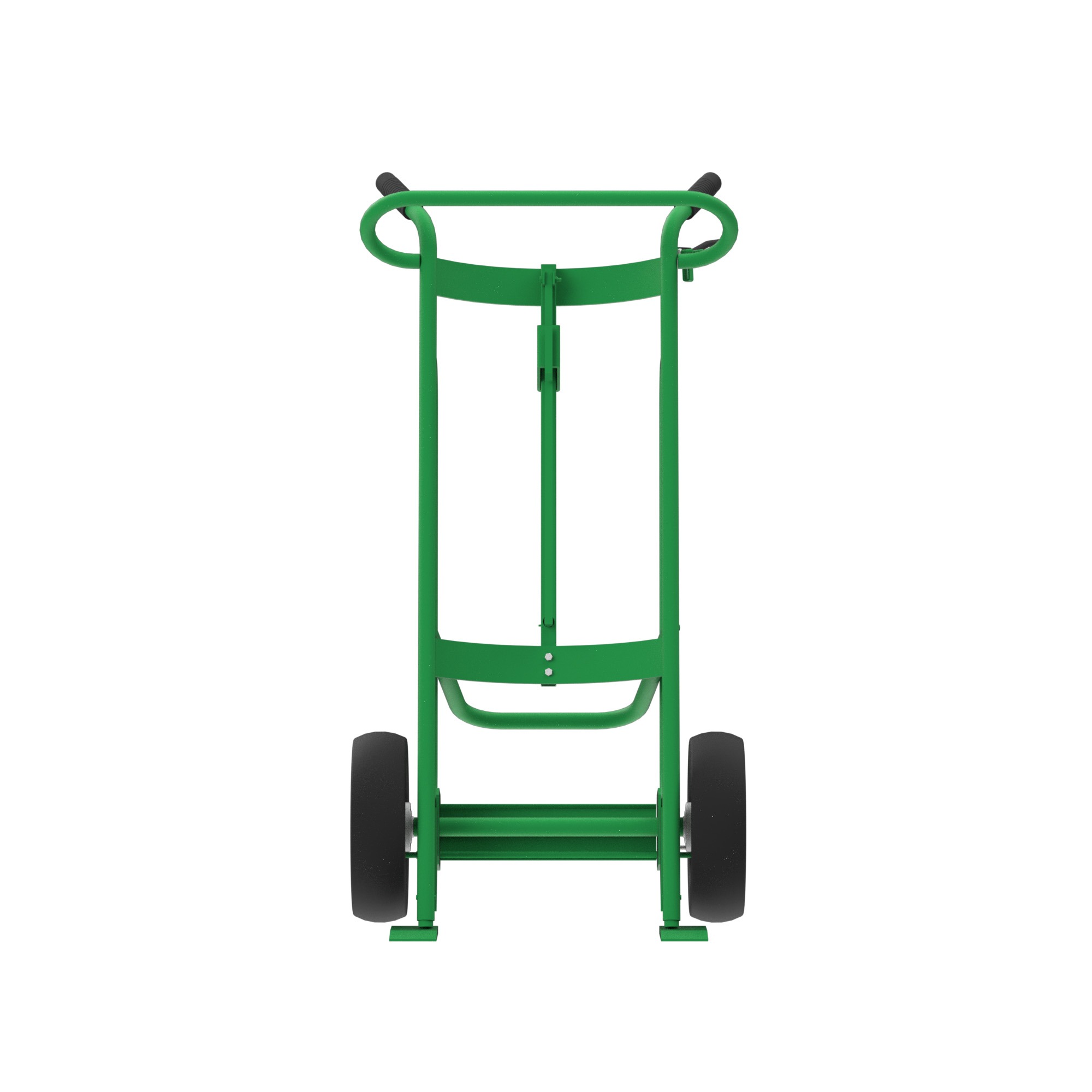 2-Wheel Drum Hand Truck, Steel, Pneumatic Wheels, Hand Brake - Valley Craft