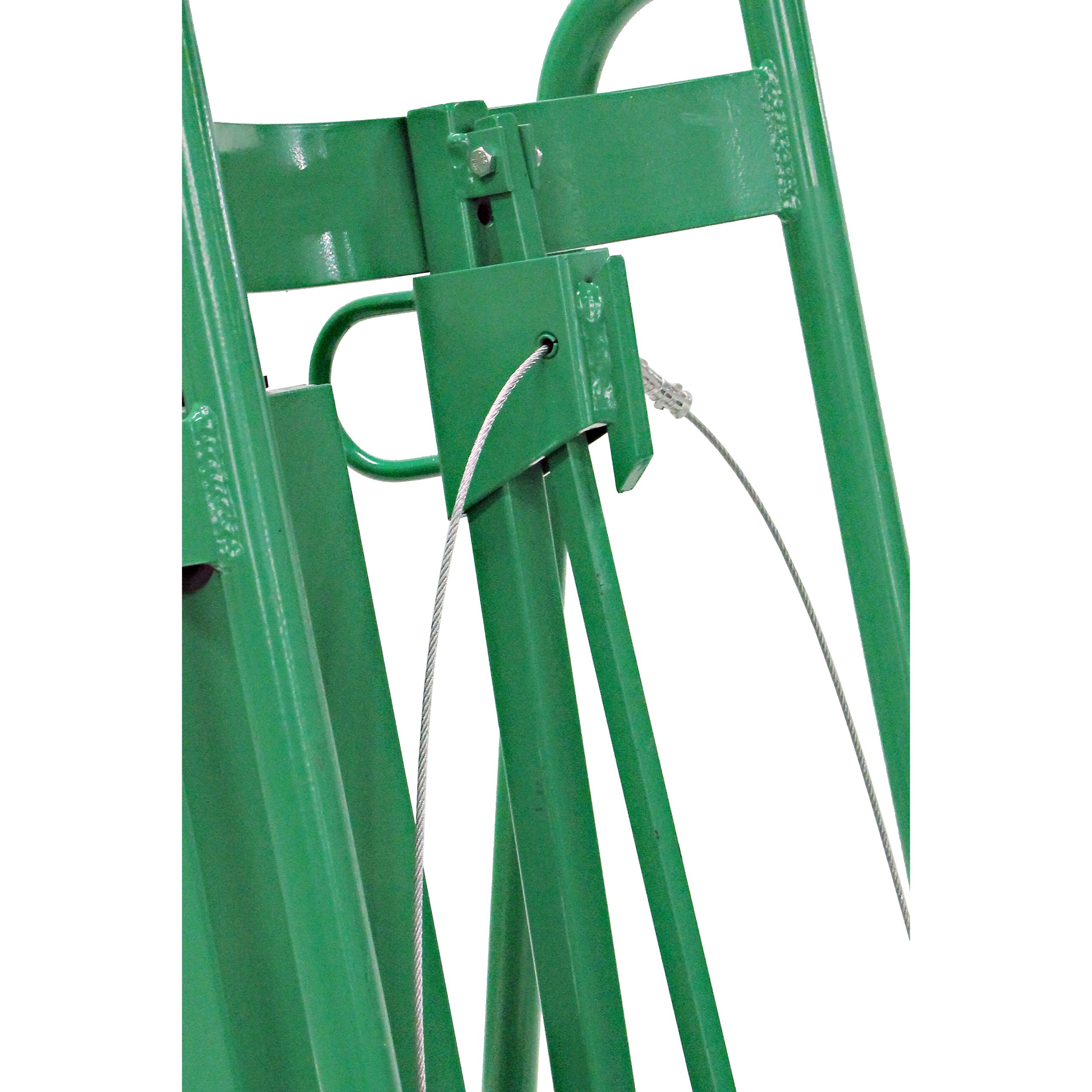 4-Wheel Drum Hand Truck, Steel, Rubber Wheels, Security Cable Chime ...