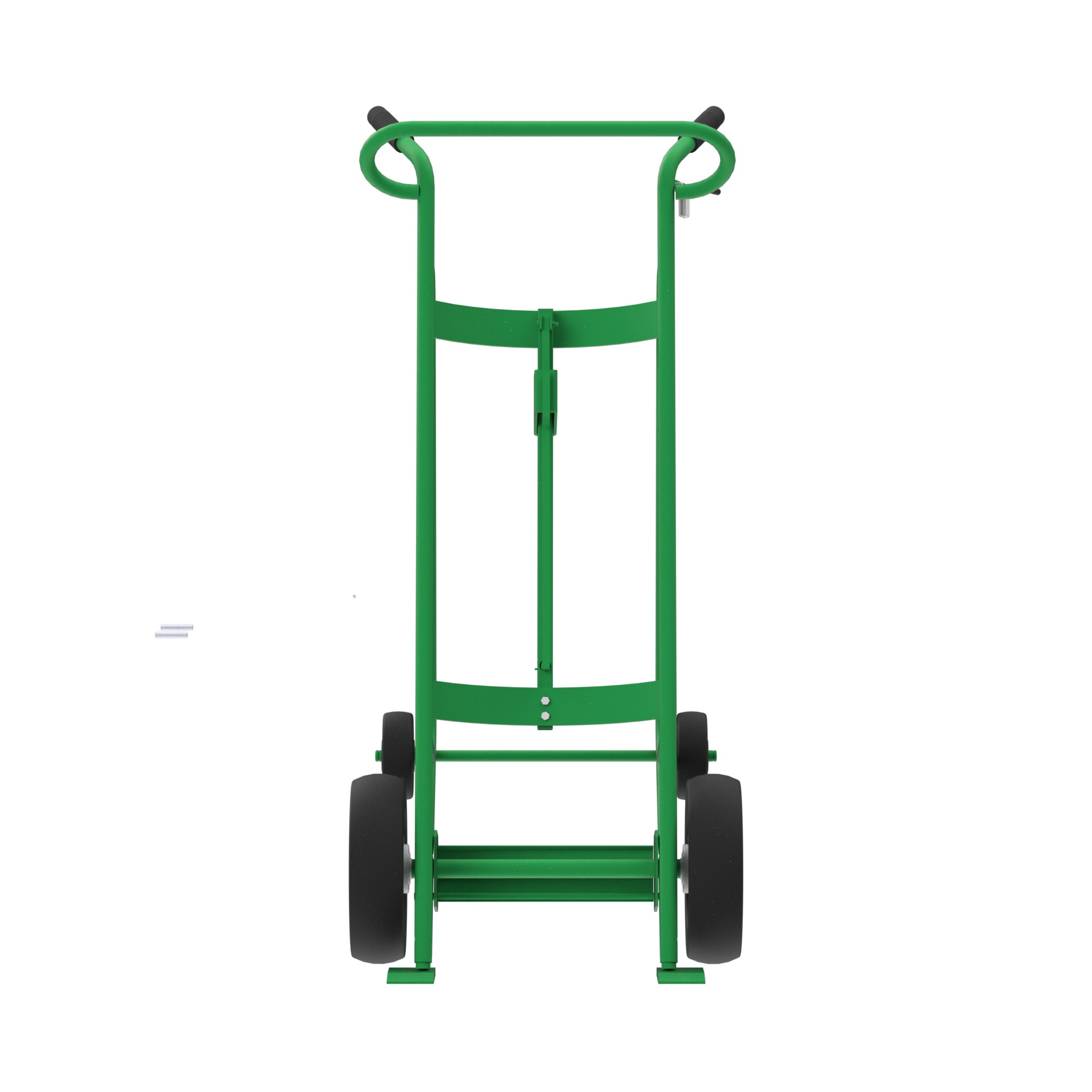 4-Wheel Drum Hand Truck, Steel, Pneumatic Wheels, Hand Brake - Valley Craft