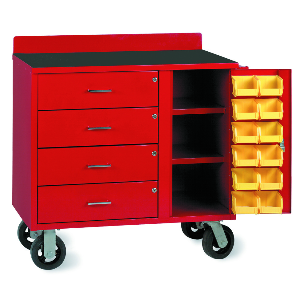 36" Bin & Organization Mobile Workbench - Valley Craft