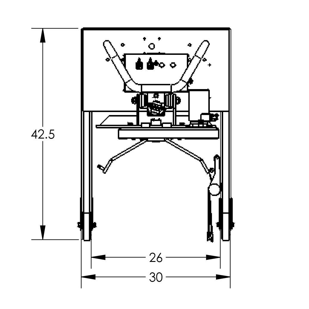90" Semi-Powered Drum Lift & Rotator, Strap, Straddle - Valley Craft