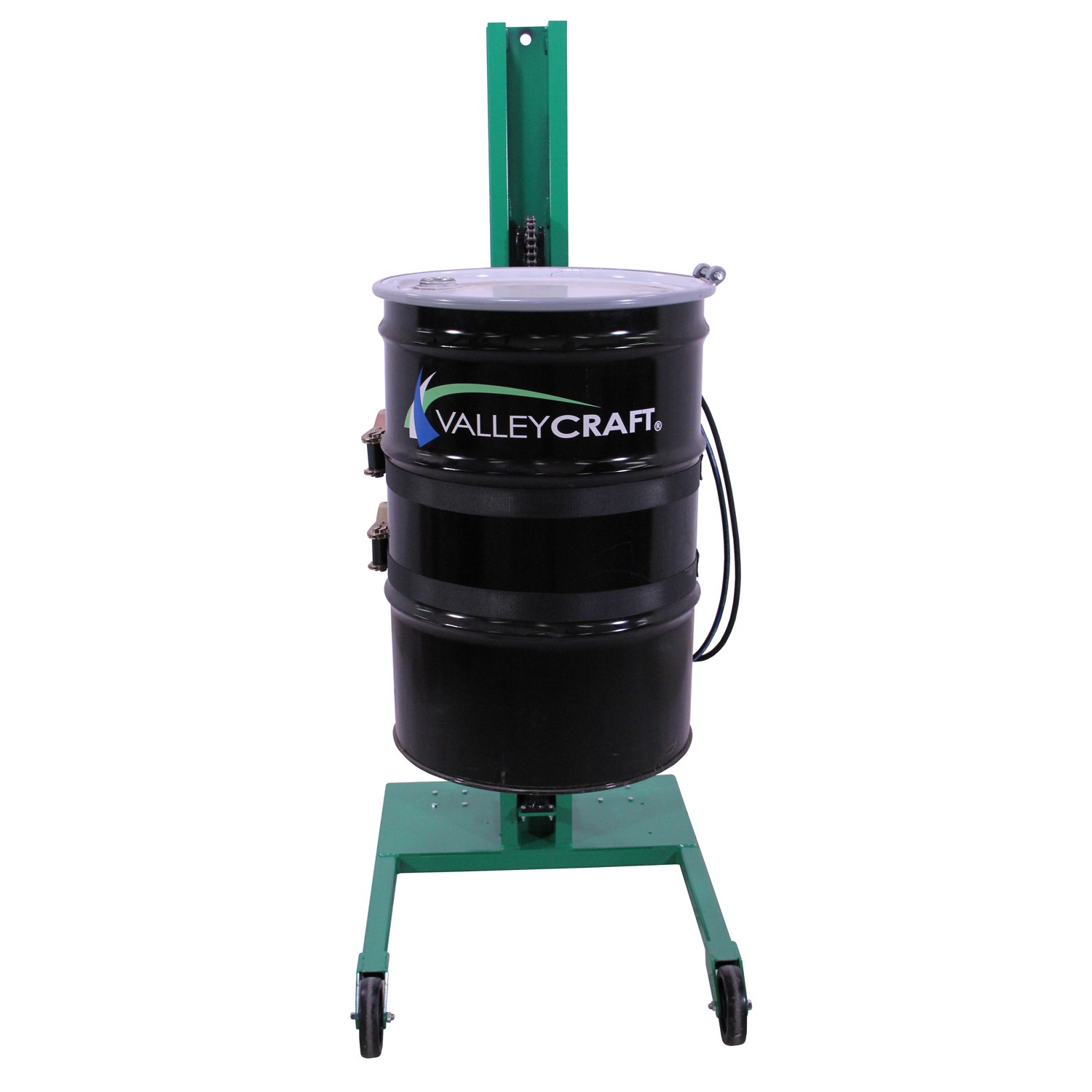 90" Semi-Powered Drum Lift & Rotator, Strap, Straddle - Valley Craft