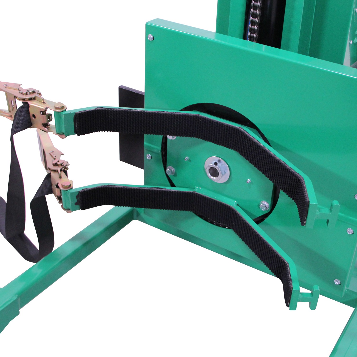 90" Semi-Powered Drum Lift & Rotator, Strap, Straddle - Valley Craft