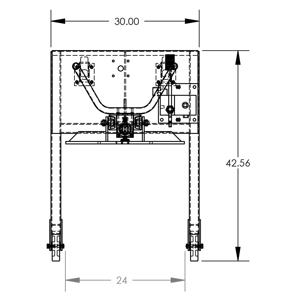 90" Manual Universal Lift & Stacker, Straddle - Valley Craft