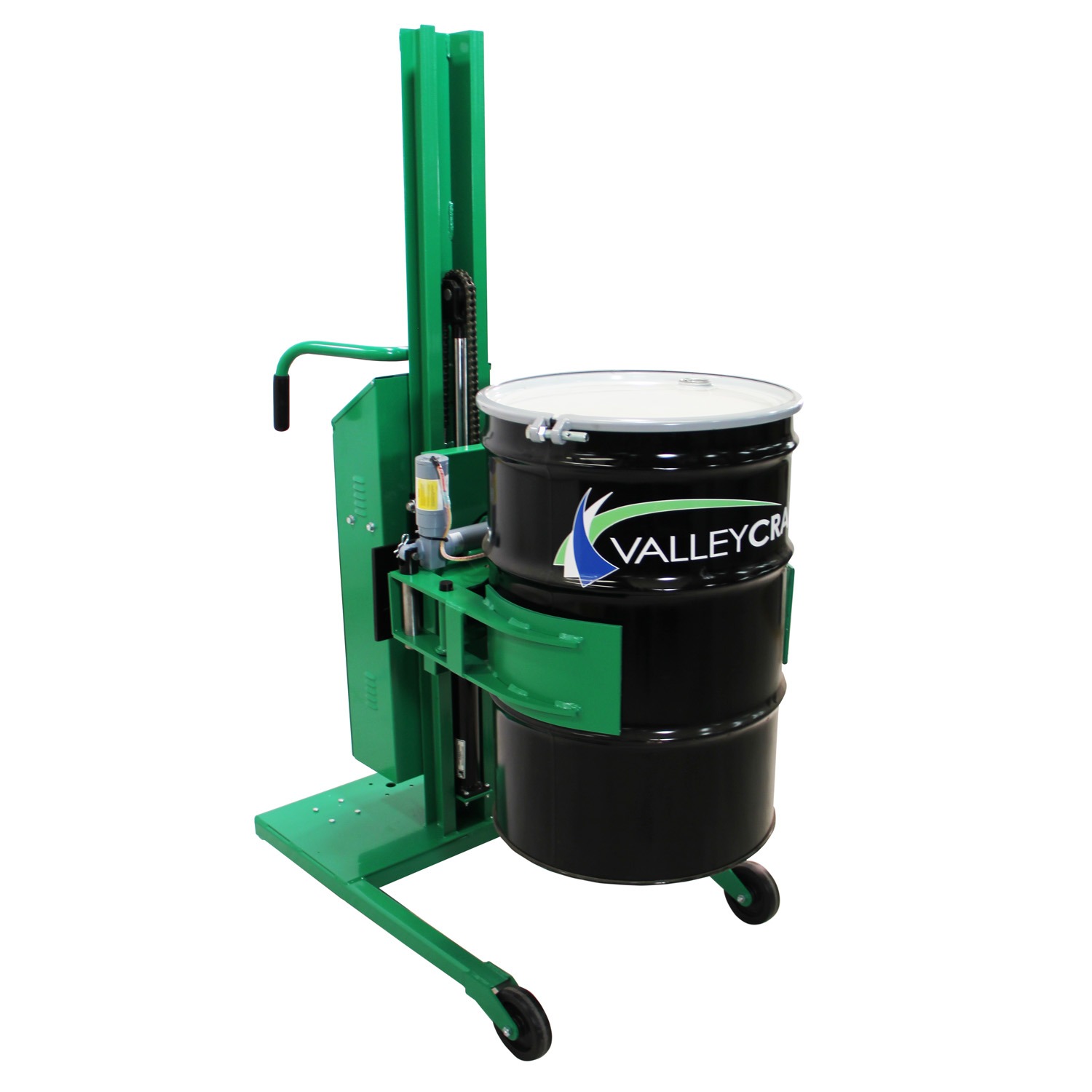 90" Semi-Powered Drum Lift & Rotator, Grip, Straddle - Valley Craft