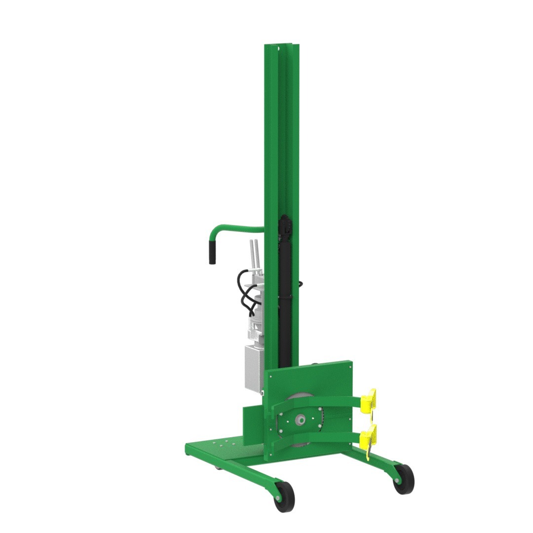 78" Pneumatic Semi-Powered Drum Lift & Rotator, Strap, Straddle ...