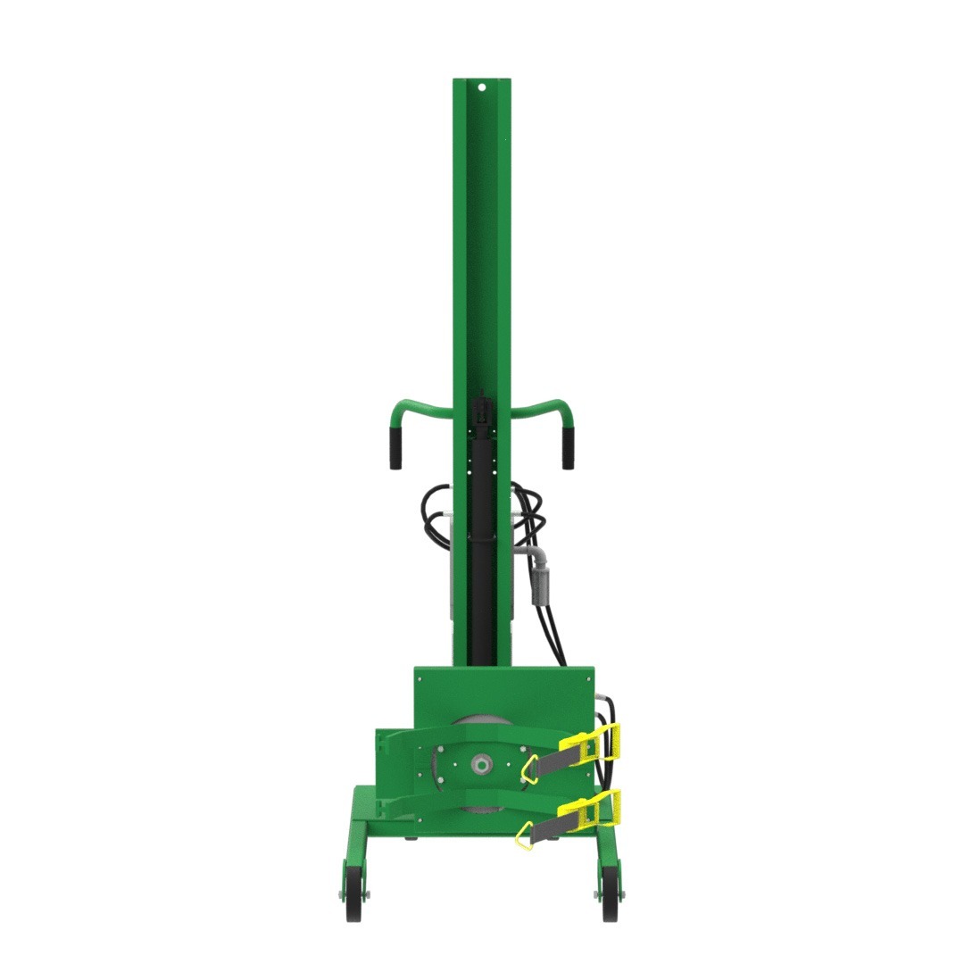 90" Pneumatic Semi-Powered Drum Lift & Rotator, Strap, Straddle ...