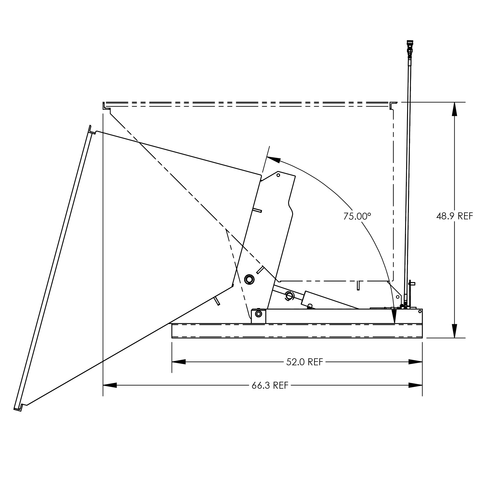1 yd³ Powered Self-Dumping Hopper, 6000 lb. Capacity - Valley Craft