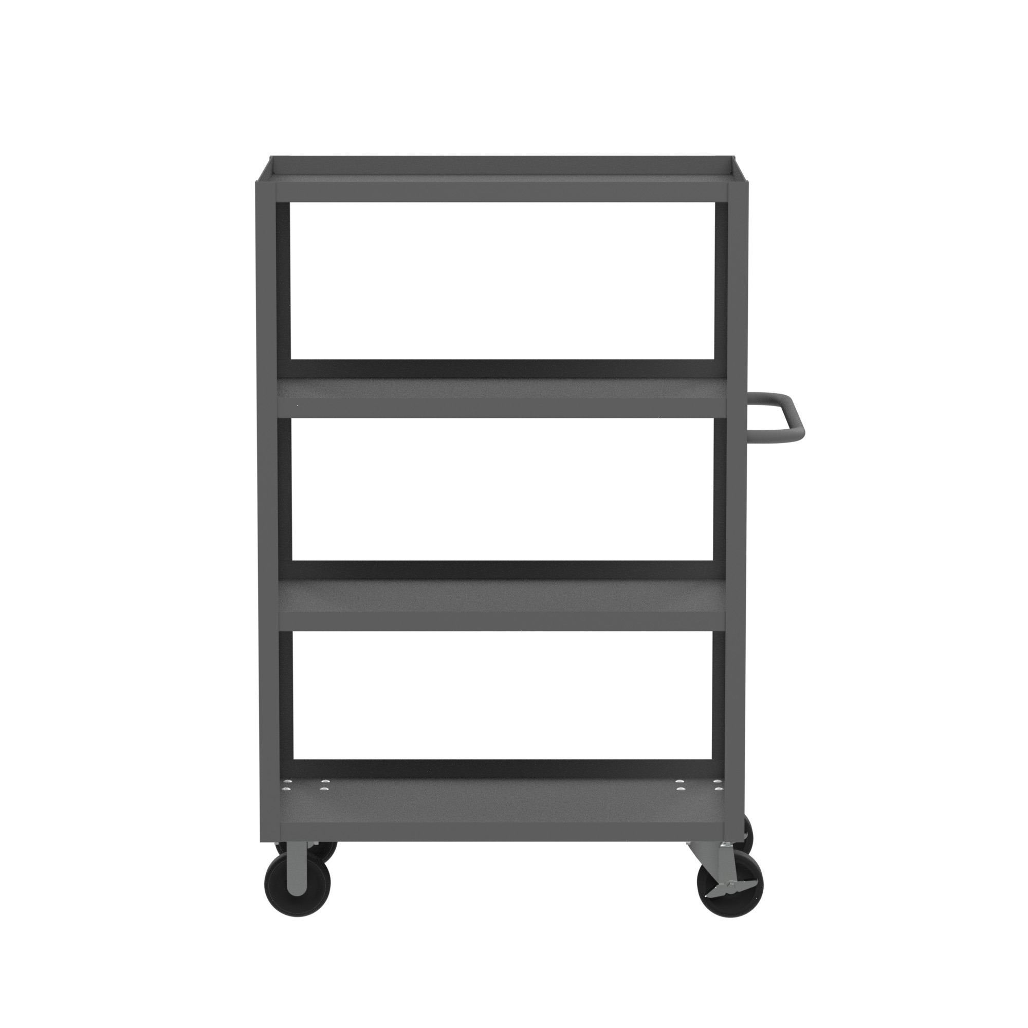 4-Shelf 12 Gauge Utility Cart, 36x24", Gray - Valley Craft
