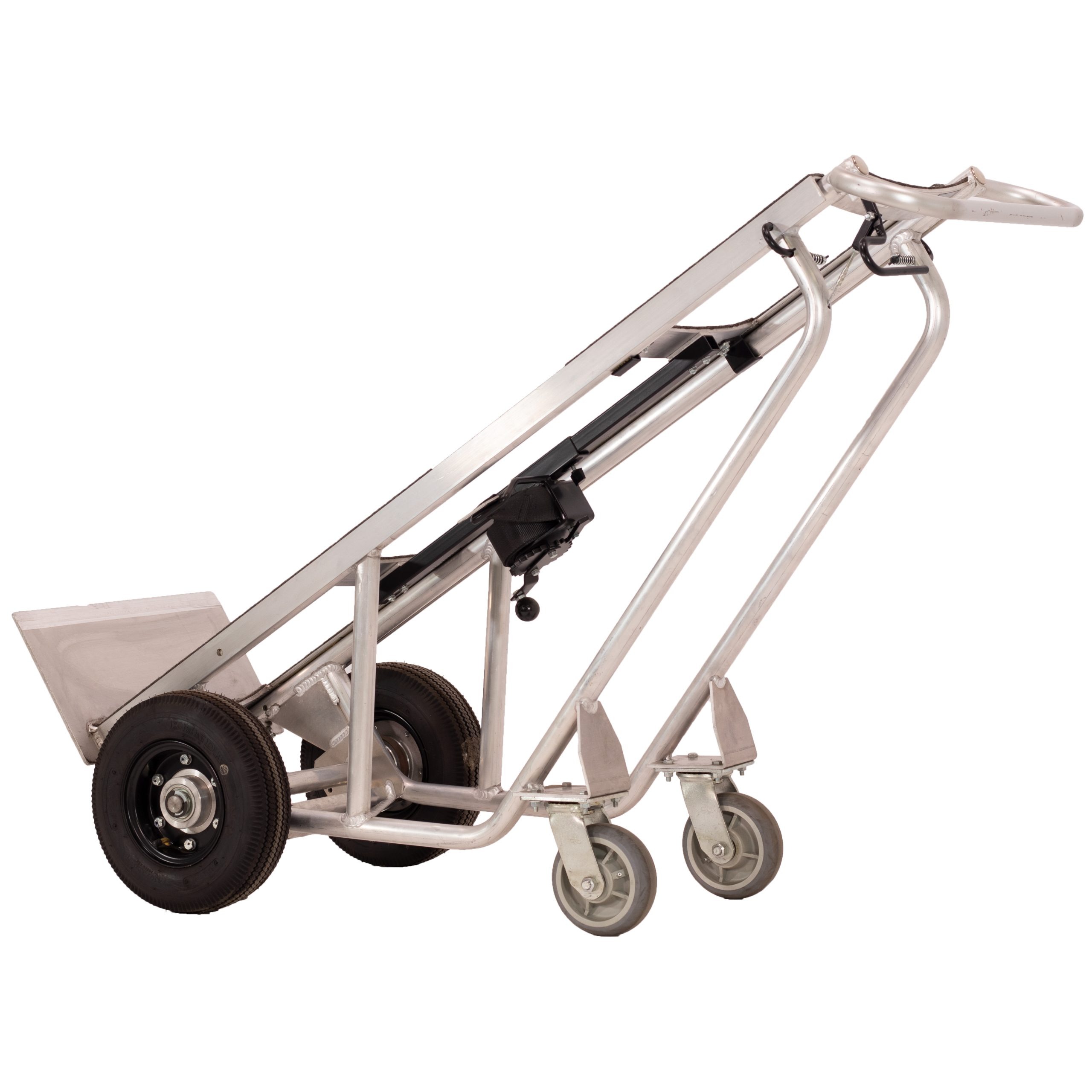 Deluxe 4-Wheel Commercial Hand Truck, Extended Frame - Valley Craft