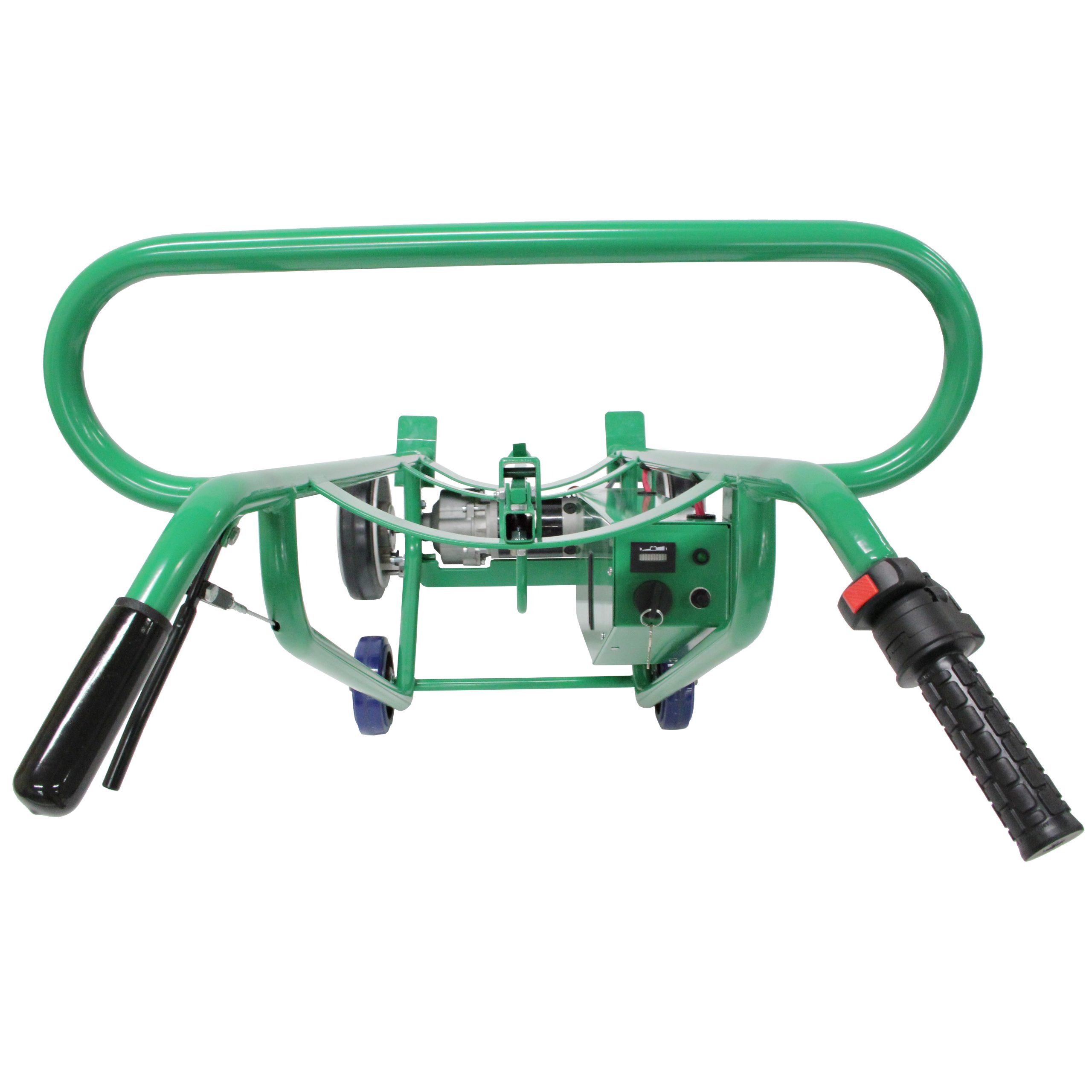 Powered Drum Hand Truck, Pneumatic Wheels, Fiber Drum Chime Hook ...