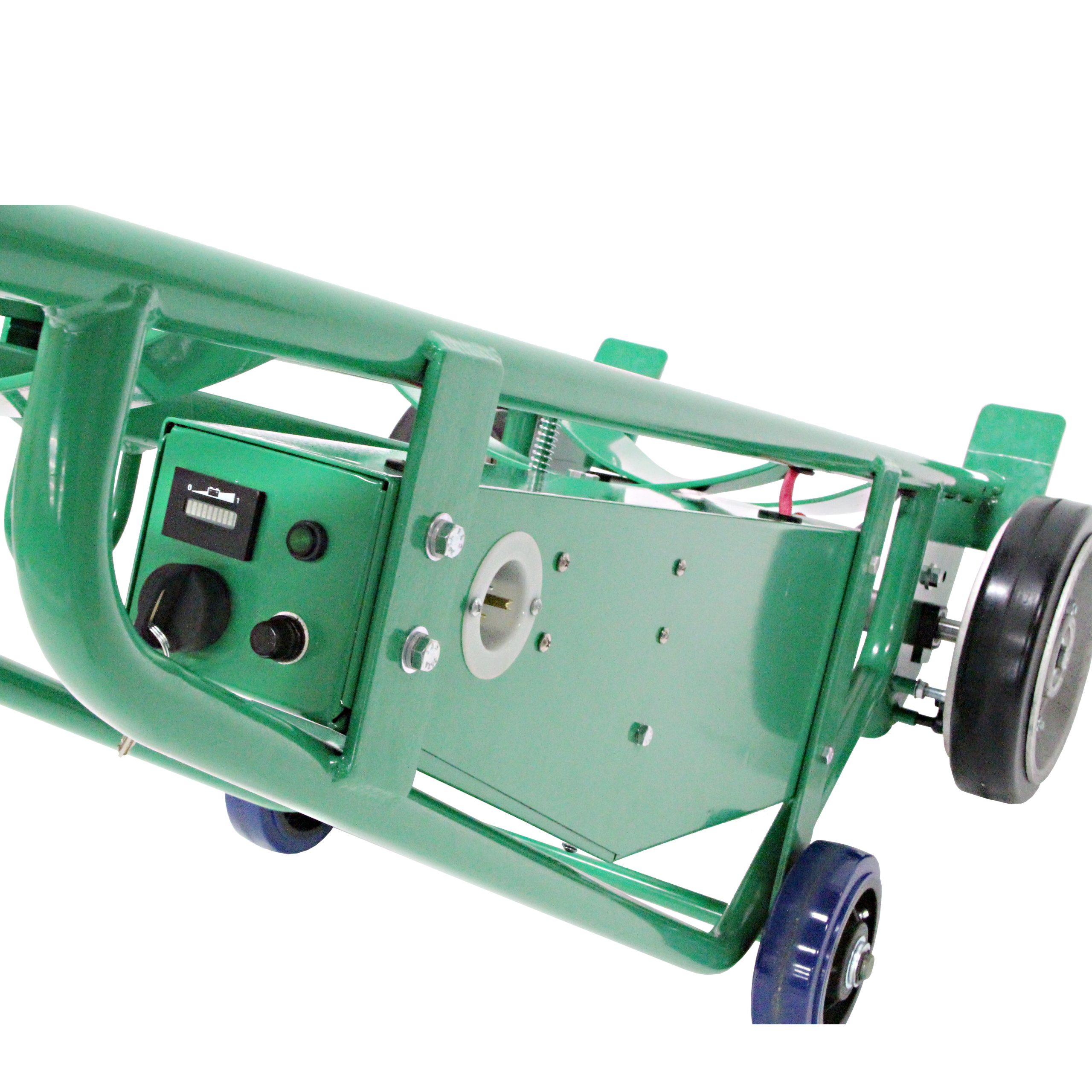 Powered Drum Hand Truck, Solid Rubber Wheels, Fiber Drum Chime Hook ...