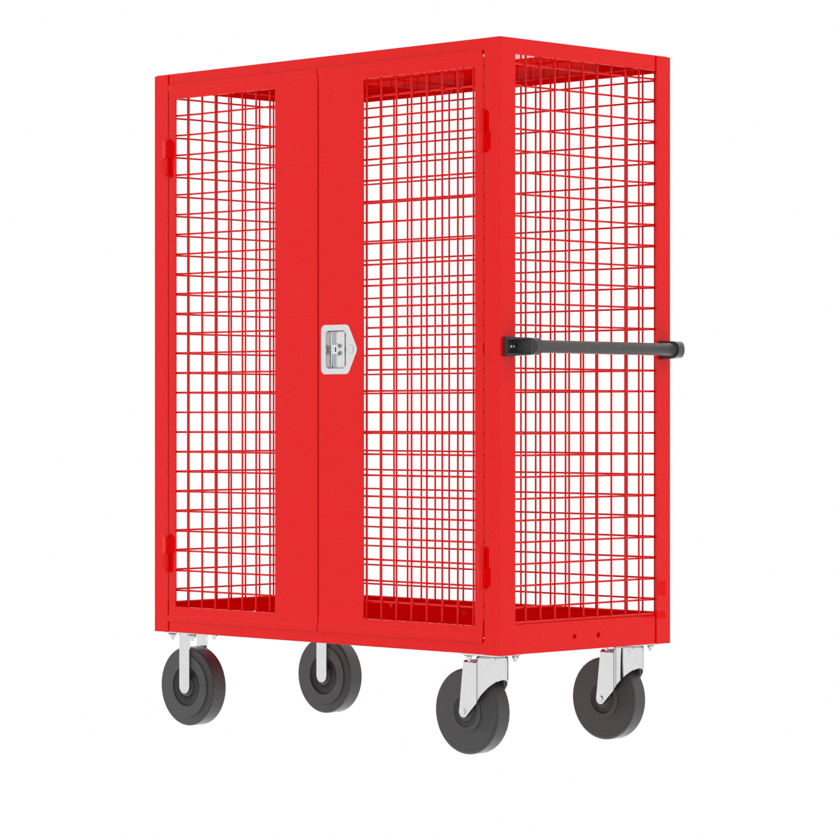 Security Cart, 48x24", Red - Valley Craft