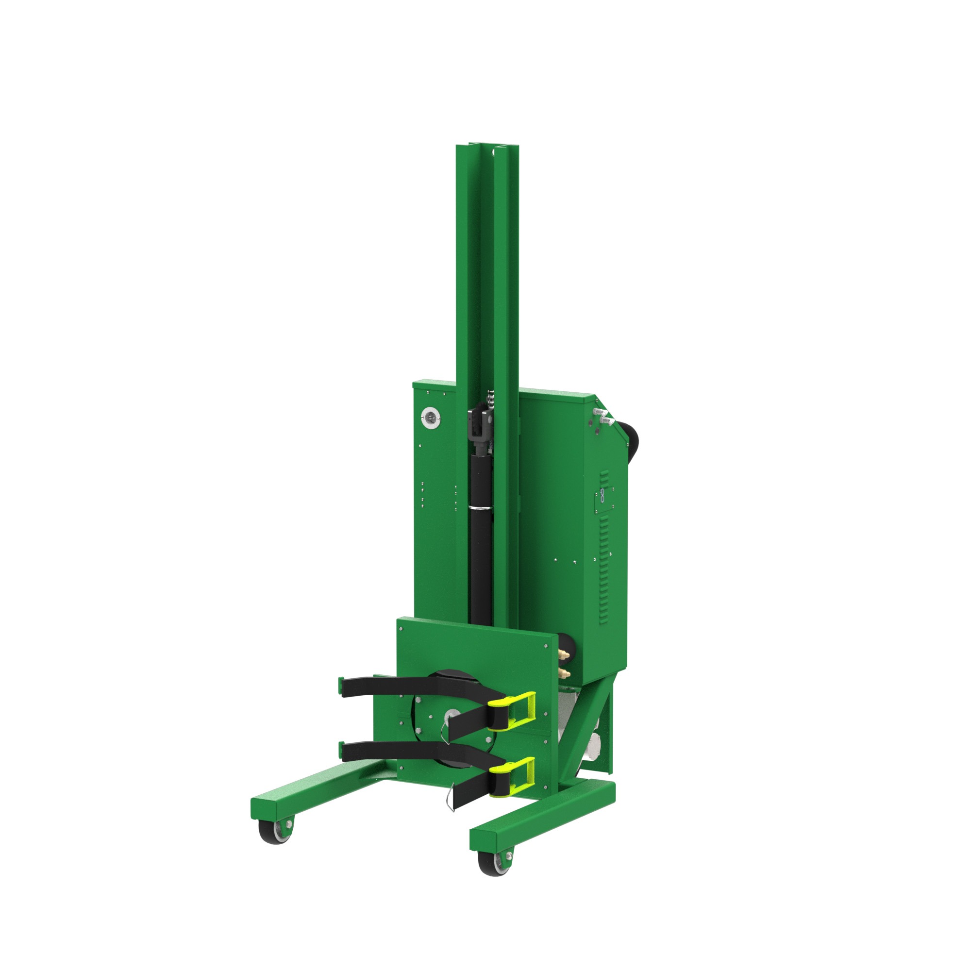 90" Fully Powered Drum Lift & Rotator, Strap, Straddle - Valley Craft