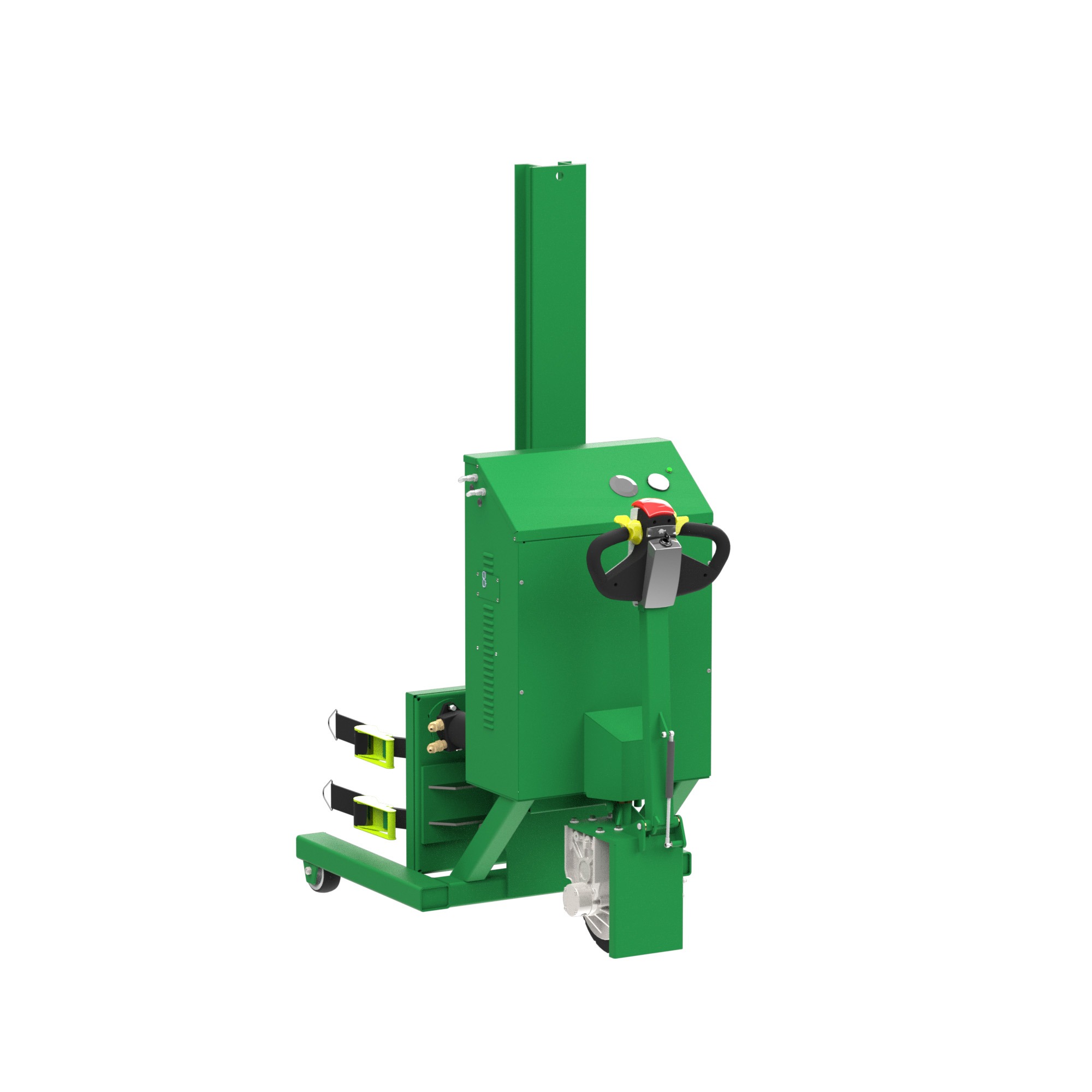 90" Fully Powered Drum Lift & Rotator, Strap, Straddle - Valley Craft