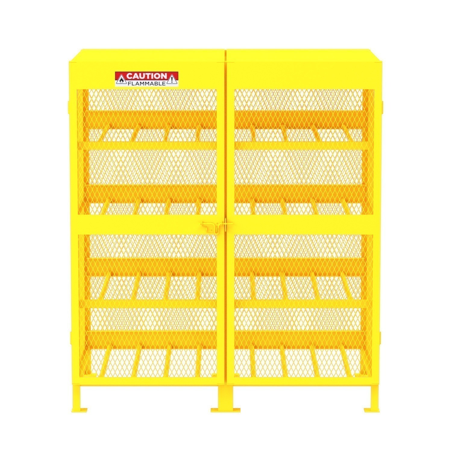 Gas Cylinder Storage Cabinet, Horizontal, 16 Cylinders - Valley Craft
