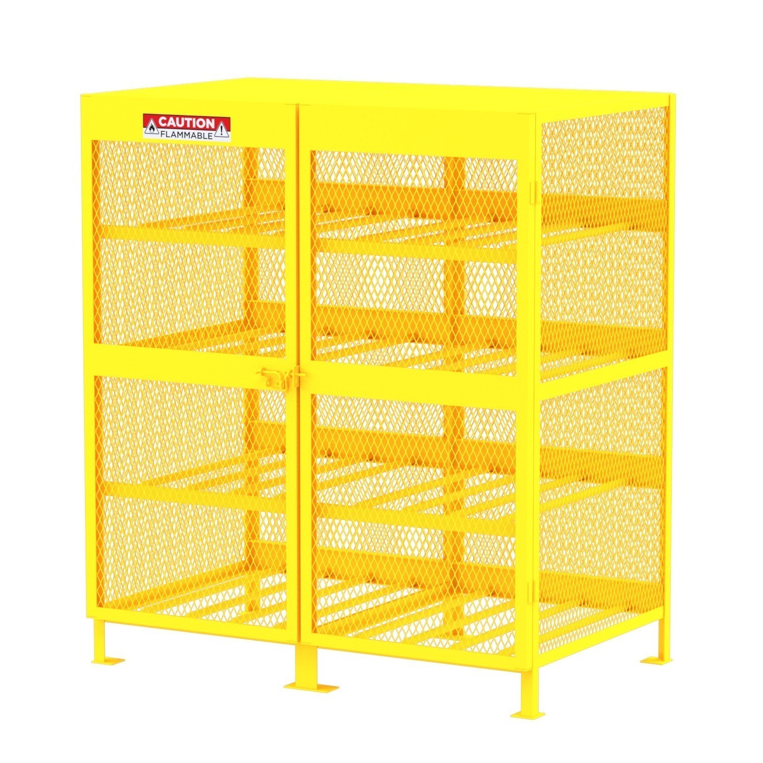 Gas Cylinder Storage Cabinet, Horizontal, 16 Cylinders - Valley Craft