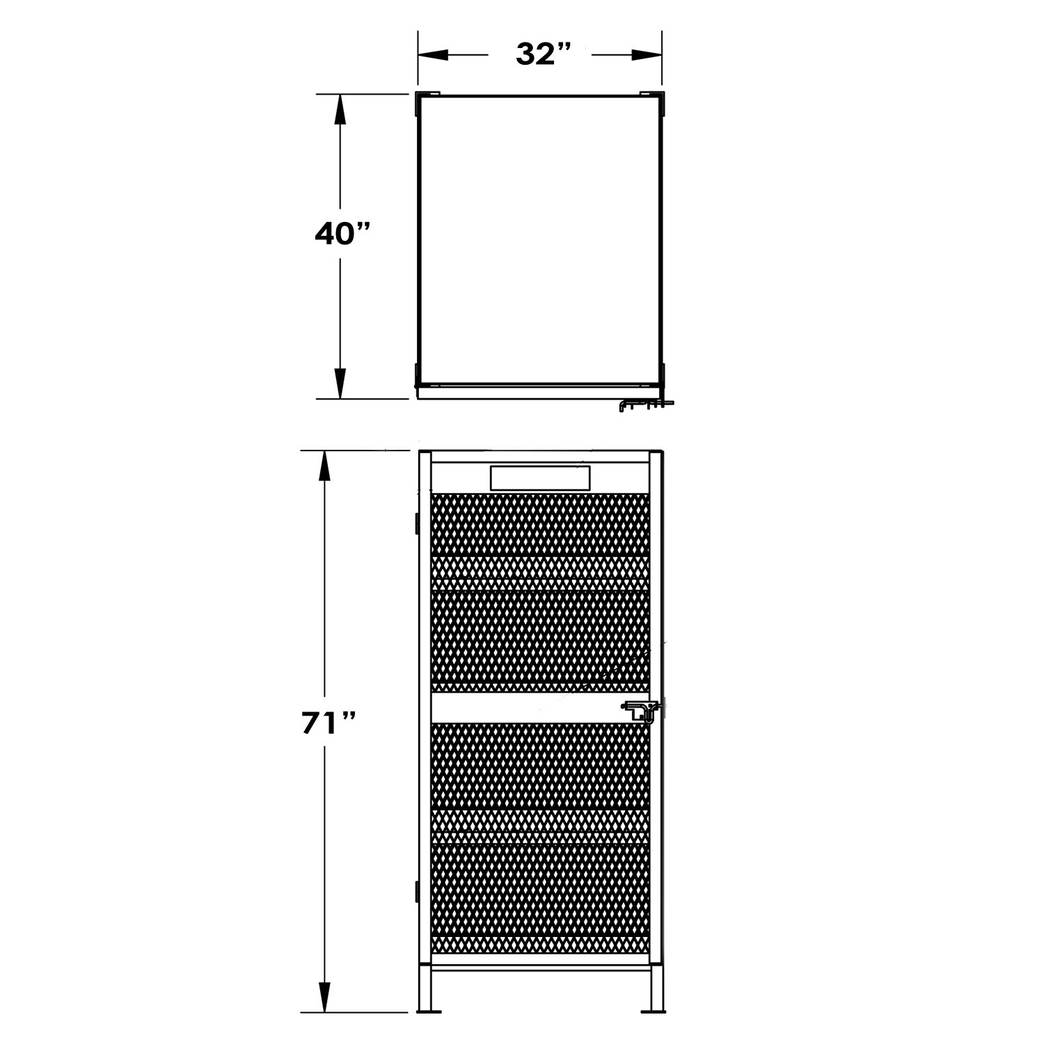 Gas Cylinder Storage Cabinet, Horizontal, 8 Cylinders - Valley Craft