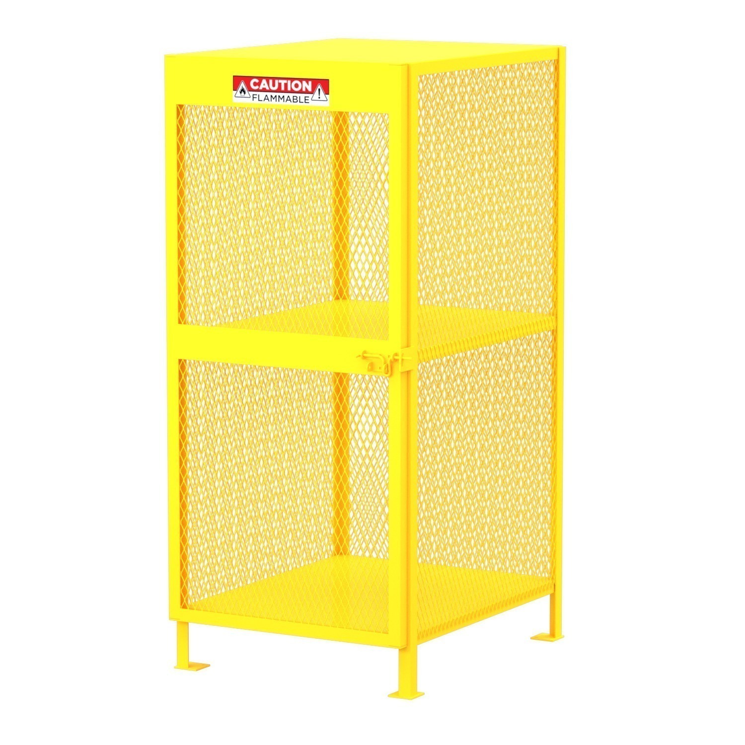 Gas Cylinder Storage Cabinet, Shelf, 8 Cylinders - Valley Craft