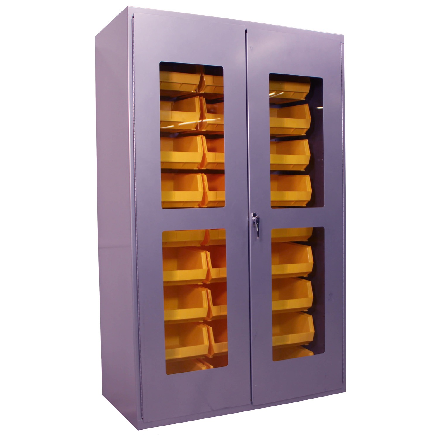 Clear-View Cabinet, Full Bins, 48x78" - Valley Craft