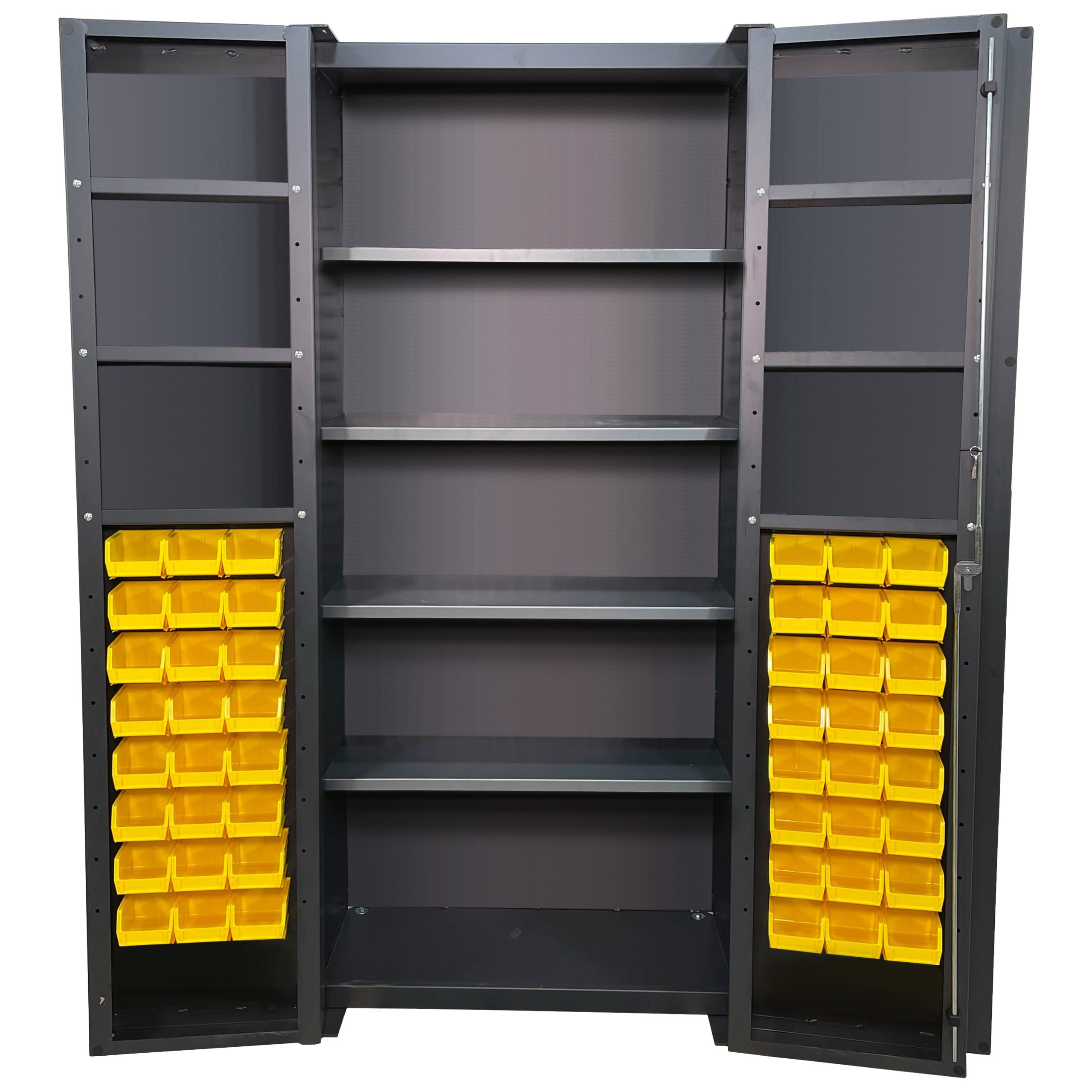 Deep Door Bin & Shelf Cabinet, Door Bins, 36x78" - Valley Craft