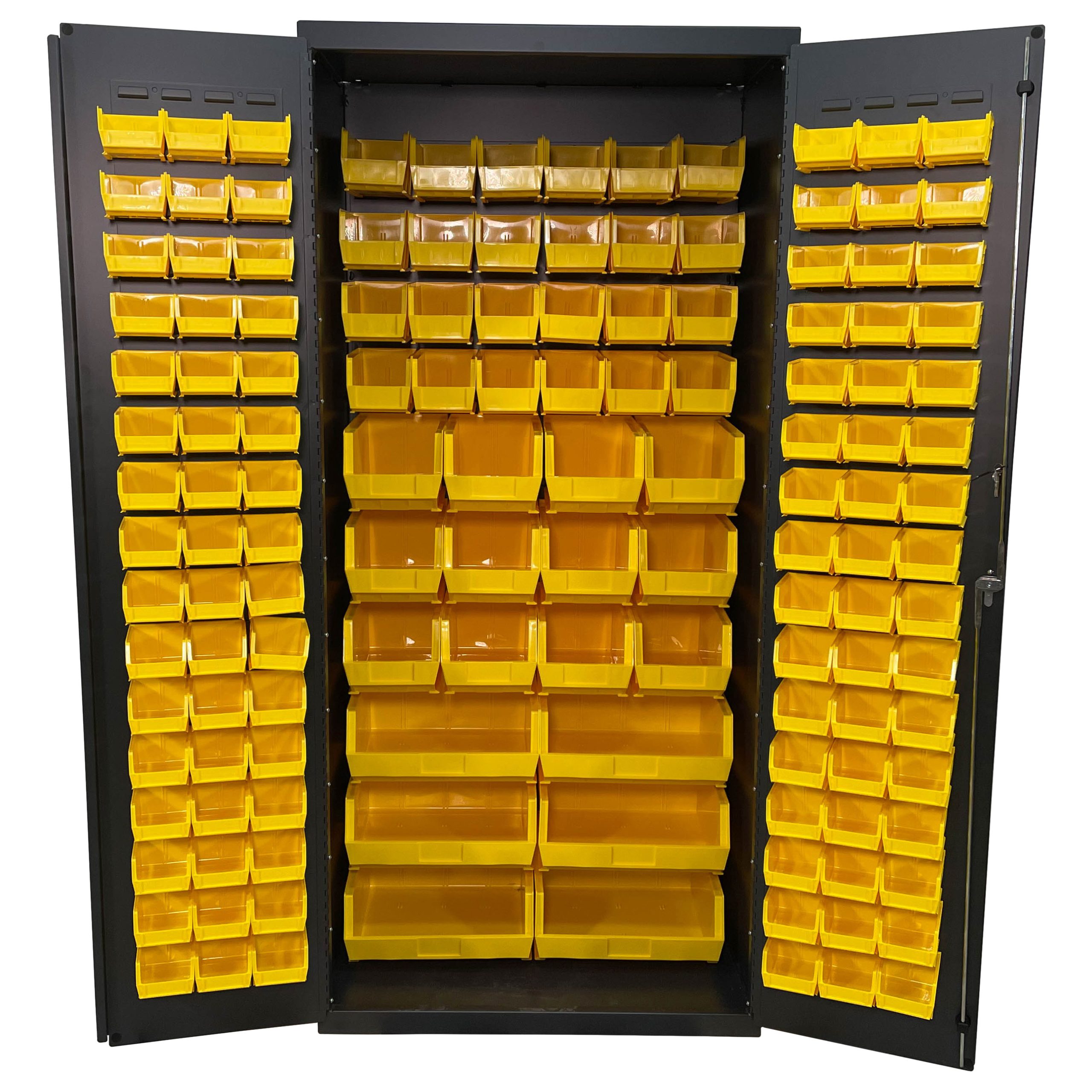 Bin & Shelf Cabinet, Full Bins, 36x78" - Valley Craft