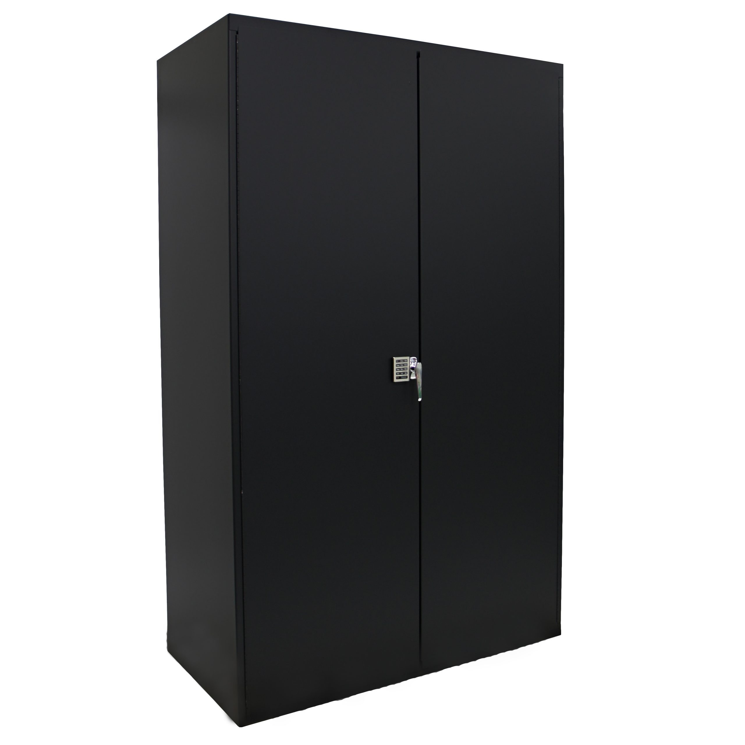 Deluxe Electronic Locking Cabinet, 48x78", Black - Valley Craft