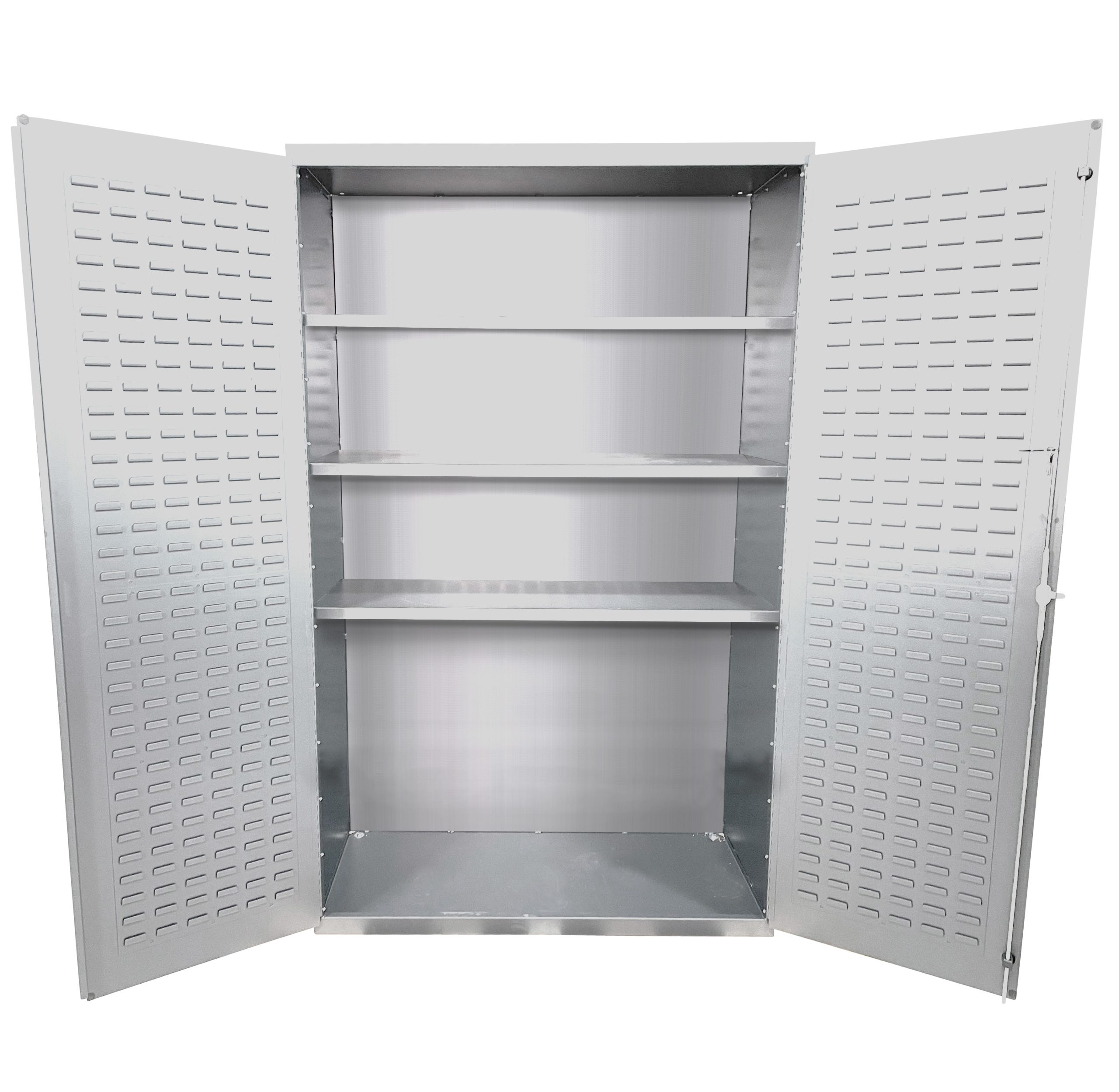 Deluxe Electronic Locking Cabinet, 48x78", White - Valley Craft