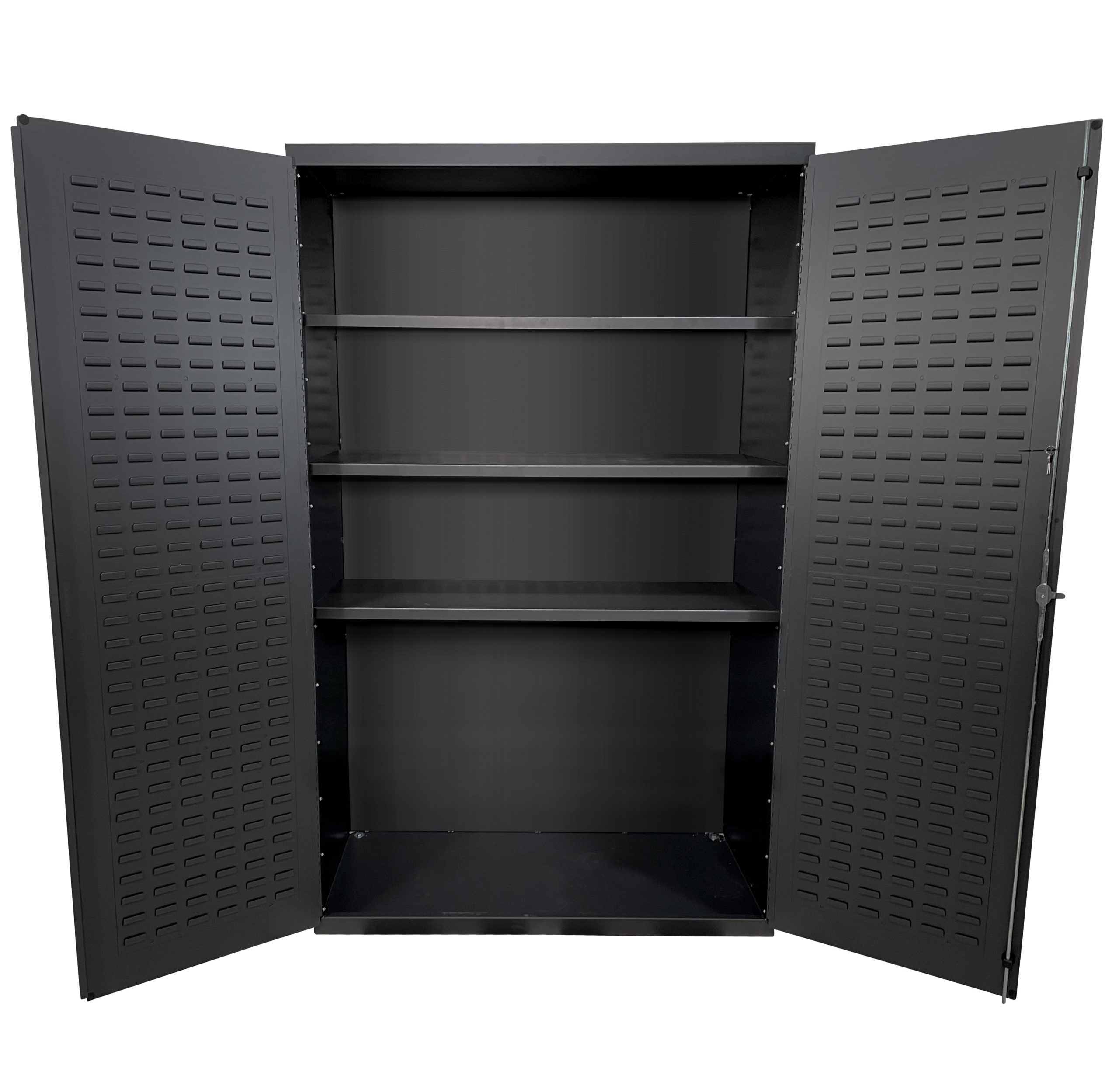 Deluxe Electronic Locking Cabinet, 36x78", Black - Valley Craft