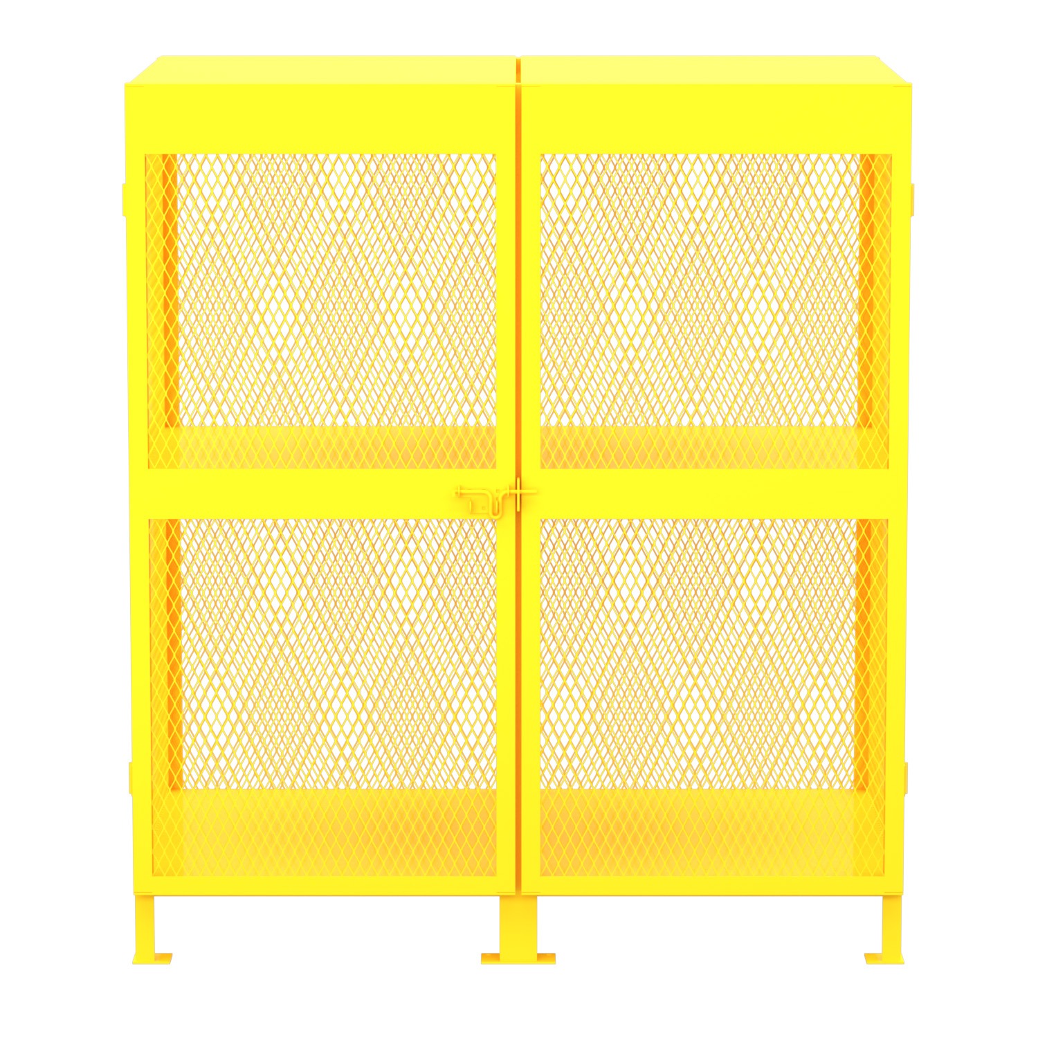 Gas Cylinder Storage Cabinet, Shelf, 16 Cylinders - Valley Craft