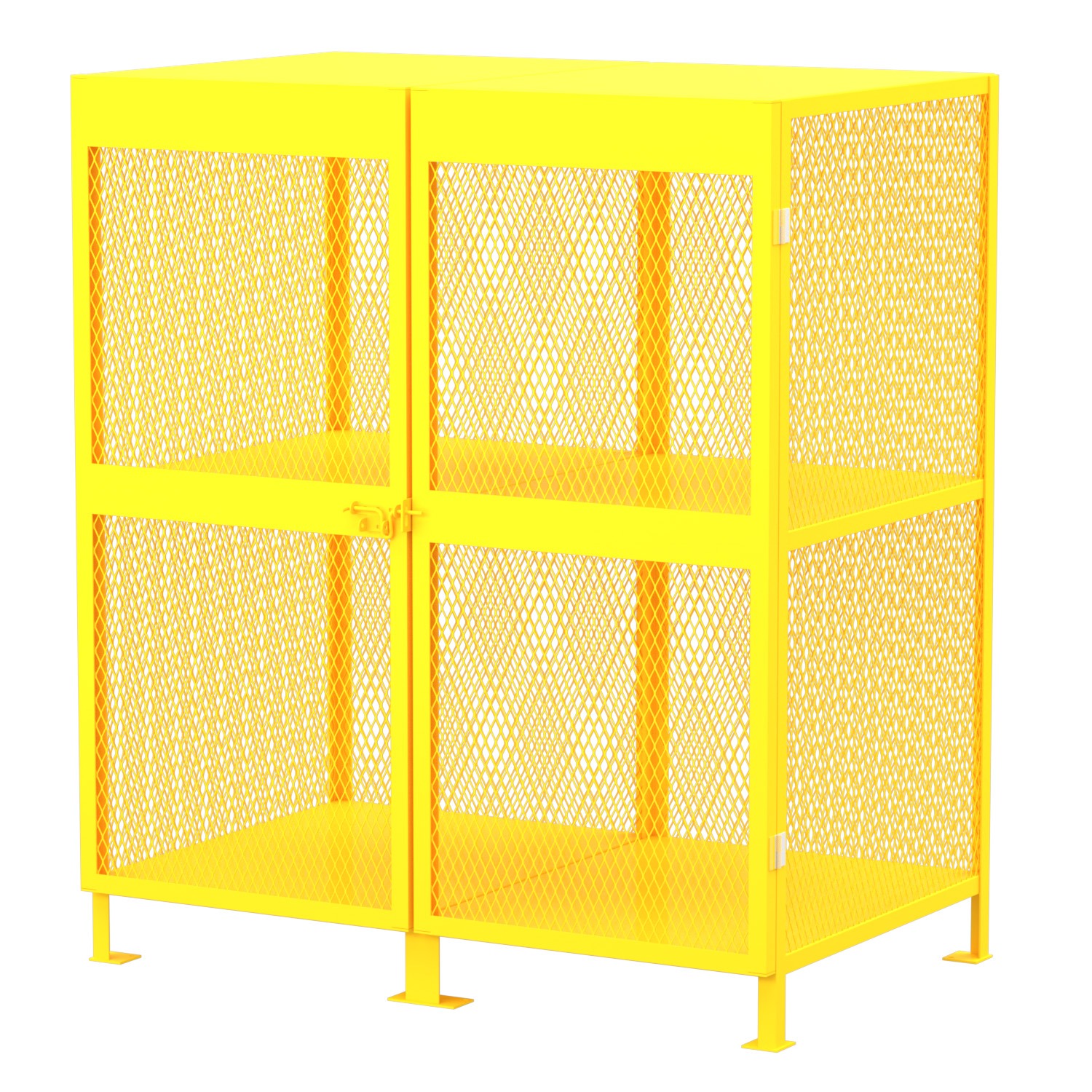 Gas Cylinder Storage Cabinet, Shelf, 16 Cylinders - Valley Craft