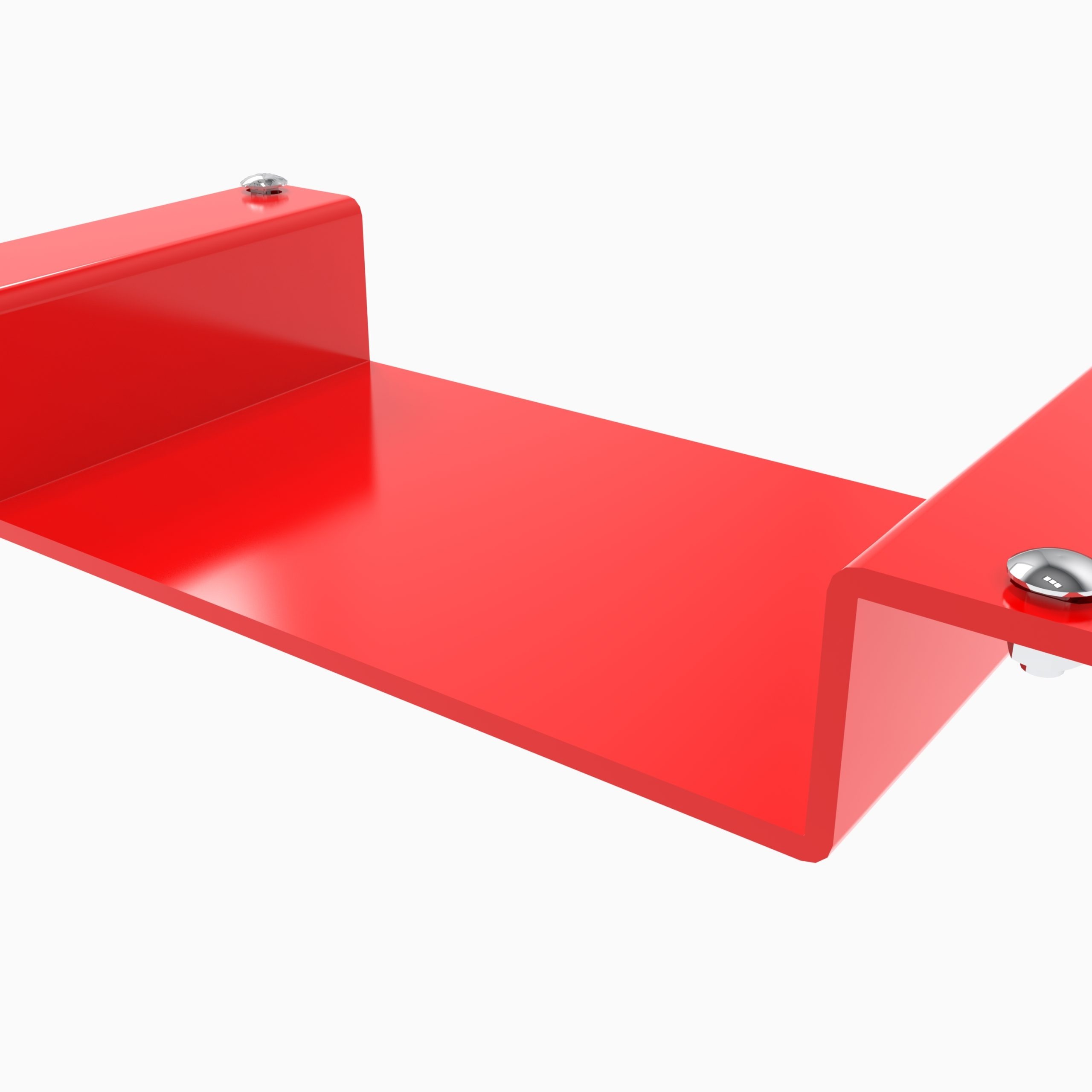 Fork Pocket System for Security Carts, 4-Piece, Red - Valley Craft