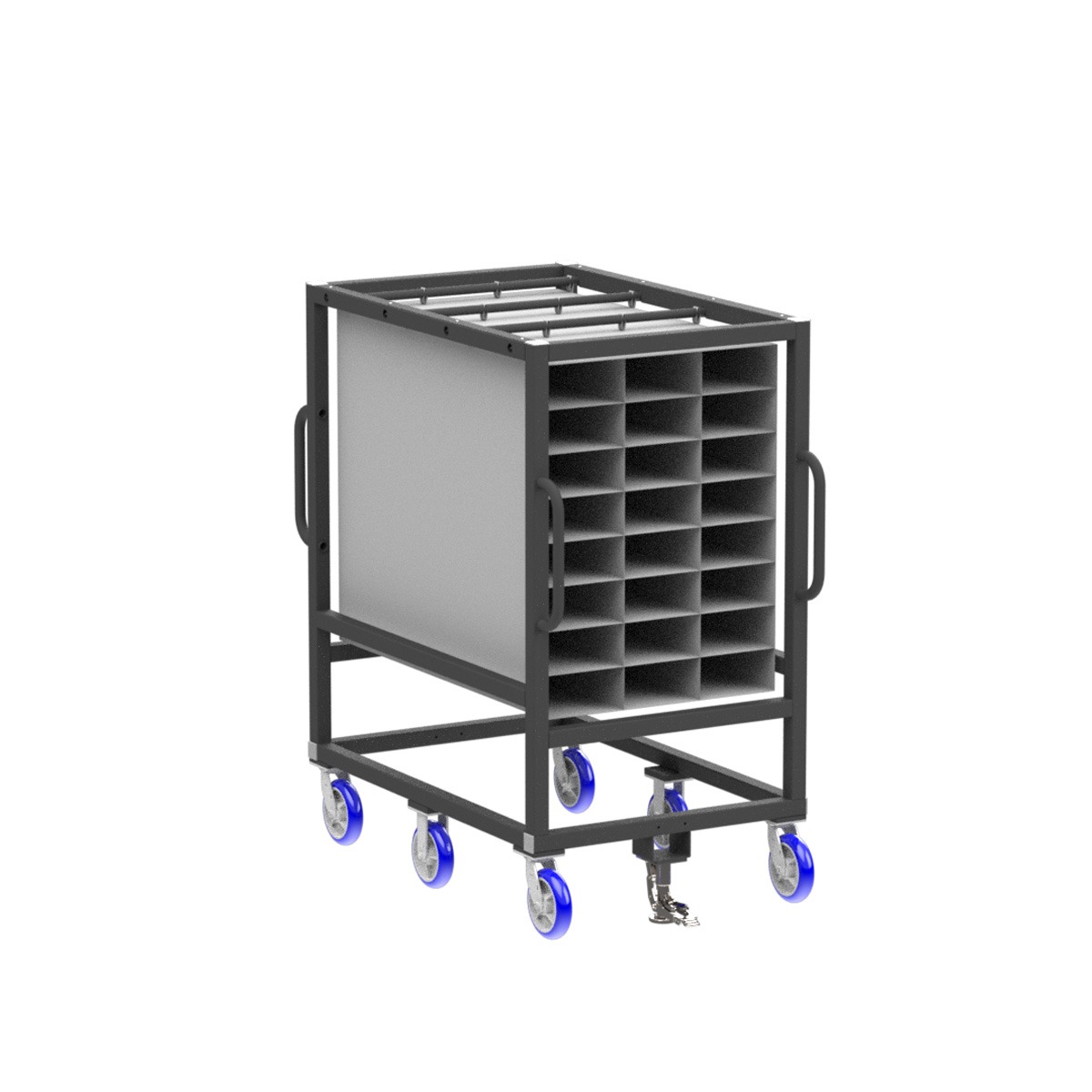 Parts Cart, 54", 5x10" Pockets - Valley Craft