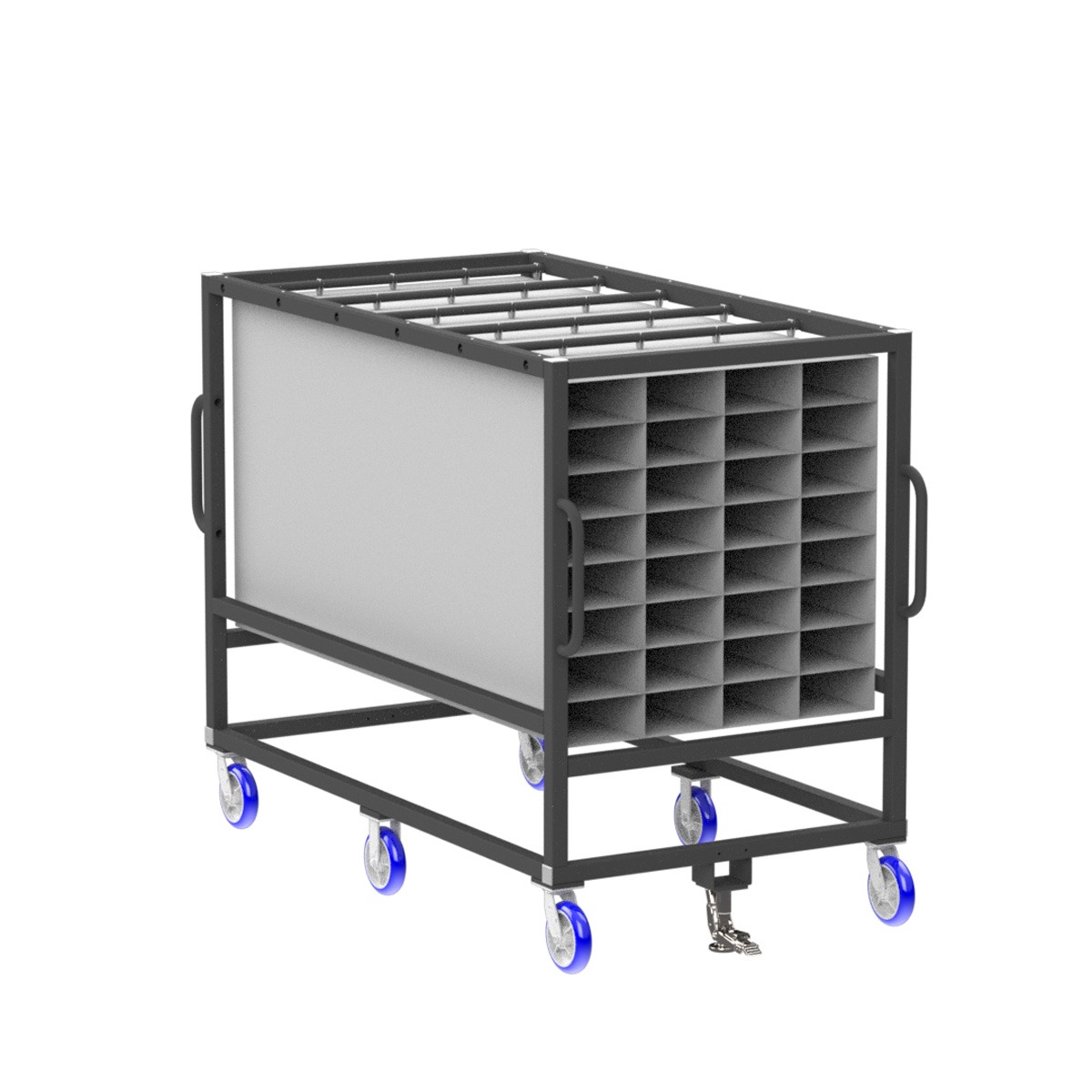 Parts Cart, 84", 5x10" Pockets - Valley Craft