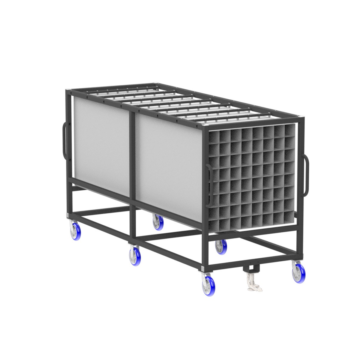 Parts Cart, 120", 5x5" Pockets - Valley Craft