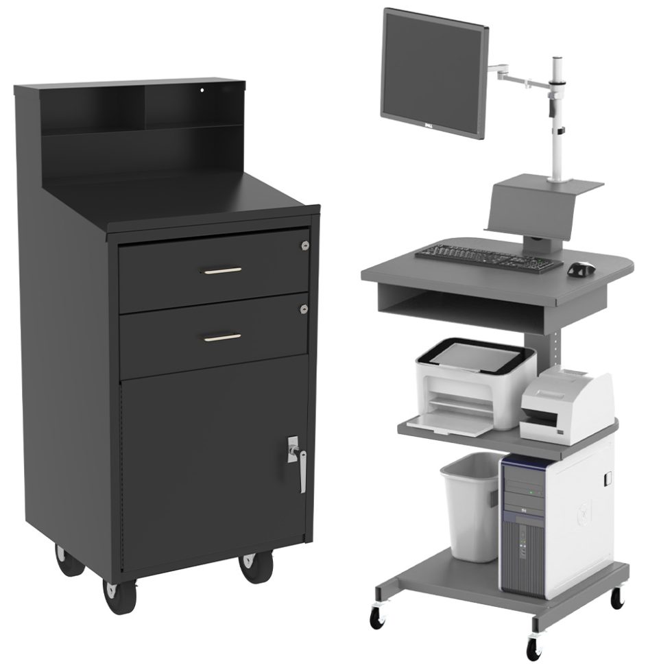 Mobile Shop Desks | Rolling Shop Desks - Valley Craft